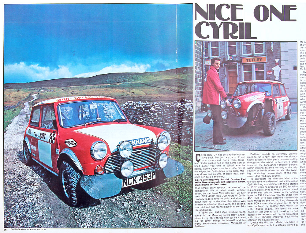 Rally Mini NCK - Nice one Cyril! | Mini Sport Blog Mini Sport